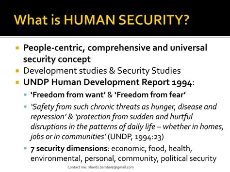 Ppt Using Human Security Concept For Analysing Impacts Of Natural