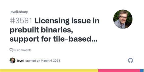 Licensing Issue In Prebuilt Binaries Support For Tile Based Output Will Be Temporarily