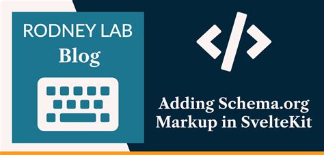 Adding Markup To Your Sveltekit Site Rodney Lab