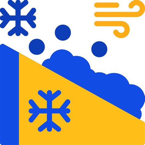 Avalanche Flat Two Color Icon 39478145 Vector Art At Vecteezy