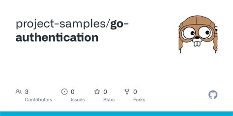 Github Project Samplesgo Authentication
