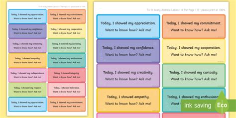 Pyp Learner Attitude Stickers Rectangle Teacher Made