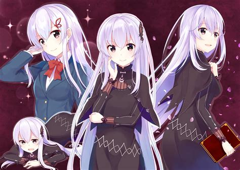 Обои на рабочий стол Ехидна Re Zero Аниме Re Zero Начало Жизни В