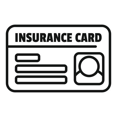 Insurance Card Icon Showing Personal Policy Information 47636598 Vector Art At Vecteezy