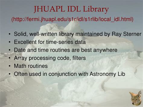 Ppt Coyotes Guide To Idl Programming Powerpoint Presentation Free Download Id 6894618