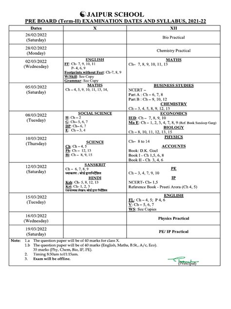 Pre Board 21 22 X And Xii Pdf