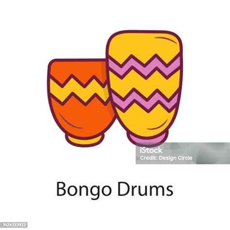 봉고 드럼 채워진 개요 아이콘 디자인 그림 흰색 배경 Eps 10 파일의 음악 기호 0명에 대한 스톡 벡터 아트 및 기타 이미지 0명 단일 객체 리듬 Istock