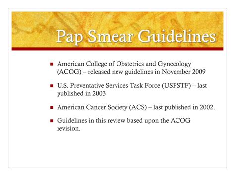 Ppt Update Pap Smear Guidelines Powerpoint Presentation Free Download Id 472337