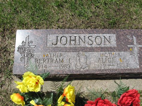 Bertram I Johnson 1914 1989 Find A Grave Memorial