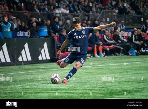 Sebastian Berhalter 16 Vancouver Whitecaps Fc Kicks The Ball During