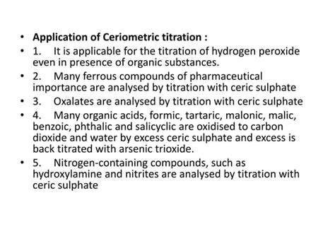 Oxidation Reduction Titration Pptx