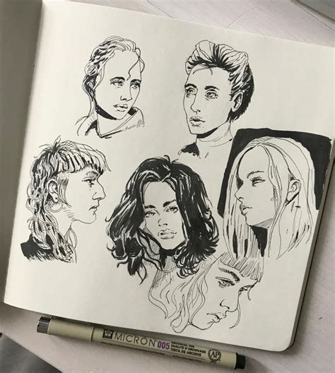 Sketchbook Portraits By Anatheme On Deviantart