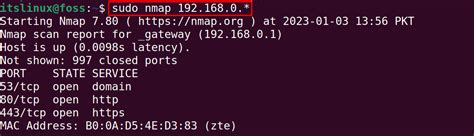how to scan ip ranges using nmap its linux foss