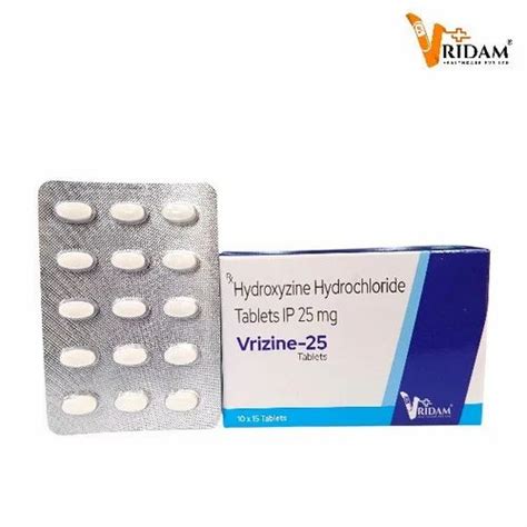 Hydroxyzine 25 Mg Tablet Packaging Type Stripe At ₹ 90box In Nashik