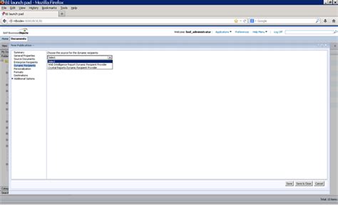 Create Publication To Schedule Webi Report To Dyna Sap Community