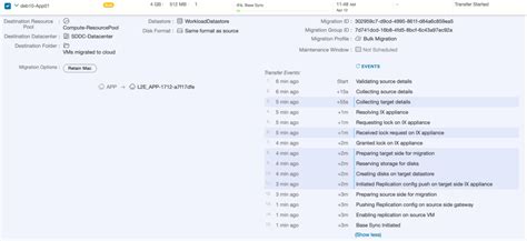 Hcx Migration Event Details