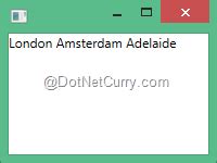 WPF ItemsControl Fundamentals Part DotNetCurry