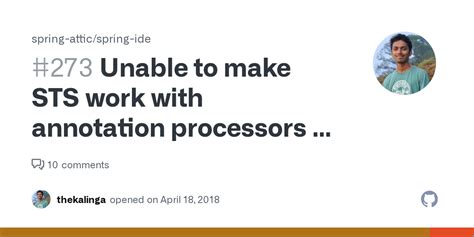 Unable To Make Sts Work With Annotation Processors And Gradle · Issue 273 · Spring Attic Spring