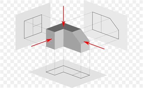 Graphical Projection Orthographic Projection Multiview Projection Engineering Drawing Png