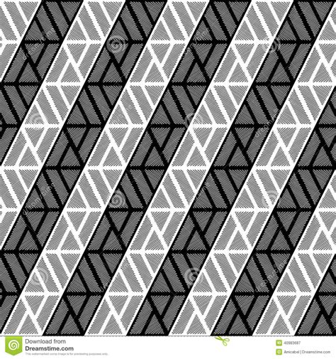 Design Seamless Monochrome Triangle Pattern Stock Vector Illustration Of Backdrop Diagonal