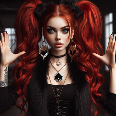 Redhead Goth Girl Size Matters By Agony Angel On Deviantart