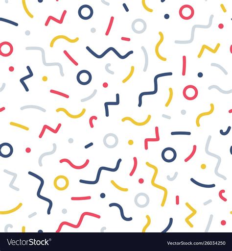 Trendy Seamless Creative Pattern Repeatable Colorful Design Bright