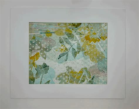 Marabeth Quin Mixed Media Collage Abstract Botanicals — Marabeth Quin Art
