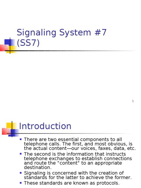 Signaling System 7 Ss7 Pdf Session Initiation Protocol Signaling Telecommunications