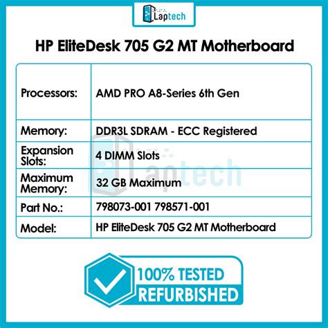 HP EliteDesk 705 G2 MT SFF Desktop Motherboard 798073 001 798571 001 At 9000 Piece HP Laptop