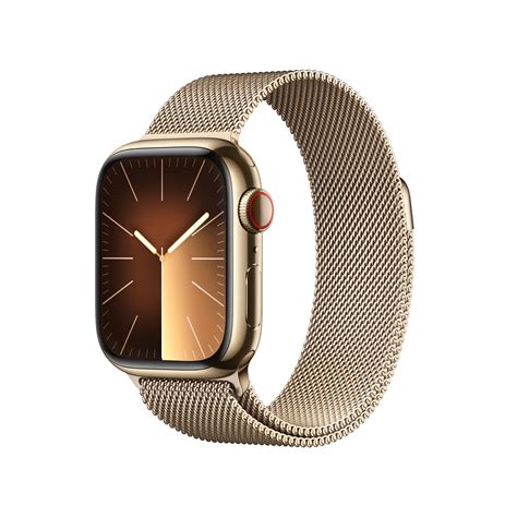 Apple Watch Series 9 Gps Cellular 41mm Gold Stainless Steel Case Wit