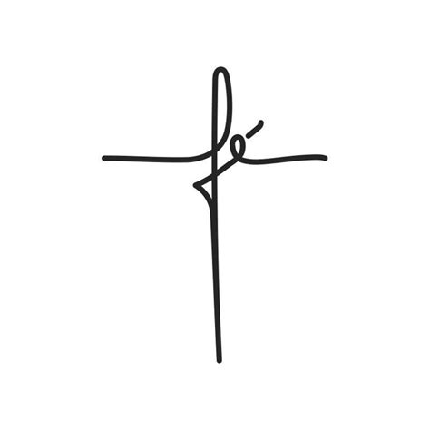 FÉ Vetorizado Faith Tattoo Spanish Tattoos Inspirational Tattoos