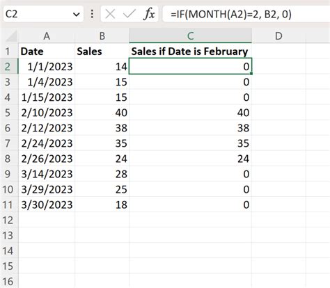 Excel How To Use IF Function Based On Month
