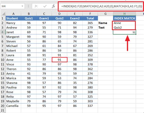 How To Use Excel Match Function