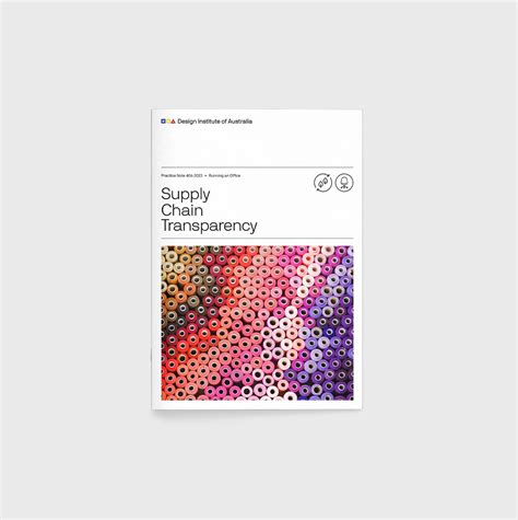 Supply Chain Transparency Practice Notes — Design Institute Of Australia