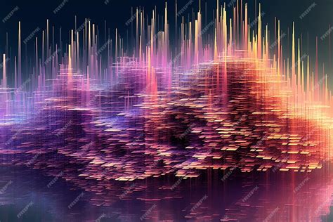 Premium Photo Abstract Background Pulse Rhythm Neural Network Background