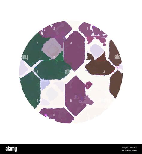 Abstract Shapes In A Circular Pattern Feature A Blend Of Earthy Tones And Soft Hues Creating A