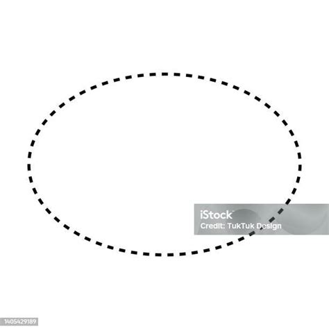 타원 기호 파선 모양 벡터 아이콘 픽토그램 일러스트레이션에서 창의적인 그래픽 디자인 Ui 요소 0명에 대한 스톡 벡터 아트 및 기타 이미지 Istock