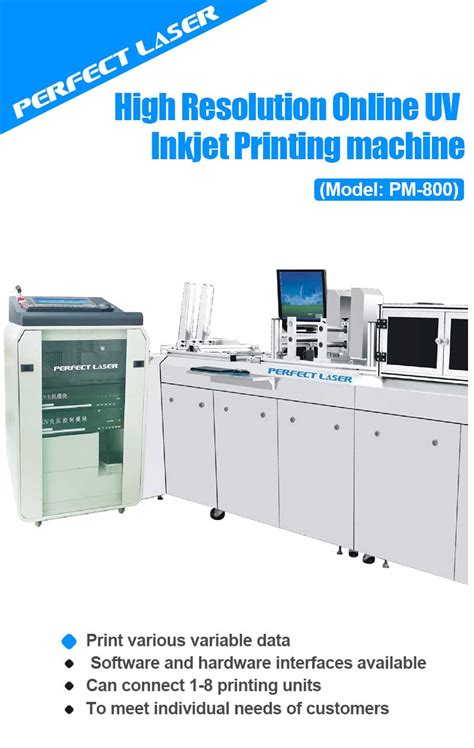 High Resolution Online UV Inkjet Printer Coder Coding Printing Machine