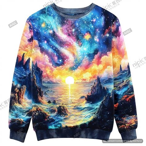 Ai创作图海浪班服 高档t恤卫衣数码印花 卫衣创意 海洋流体画宇宙 秋冬卫衣印花 炫彩创意衣服 抽象写意星辰大海 卫衣印花图案 大海班服图案 热转印衣服滩 星海装饰画 潮牌卫衣印花 卫衣图案
