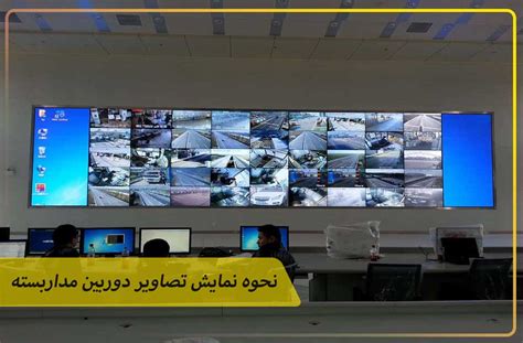 نحوه نمایش تصاویر دوربین مداربسته مرکز پخش دوربین مدار بسته تهران و
