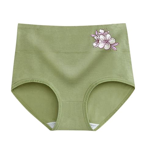 Yoodem Panties For Women Panties For Women Women Solid Color 3d Embossed Pure Cotton Large Size