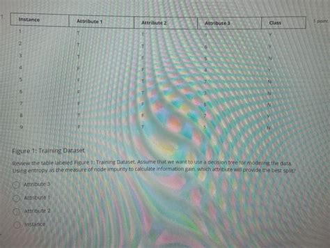 Solved Class 1 Point Instance Attribute 1 Attribute 3