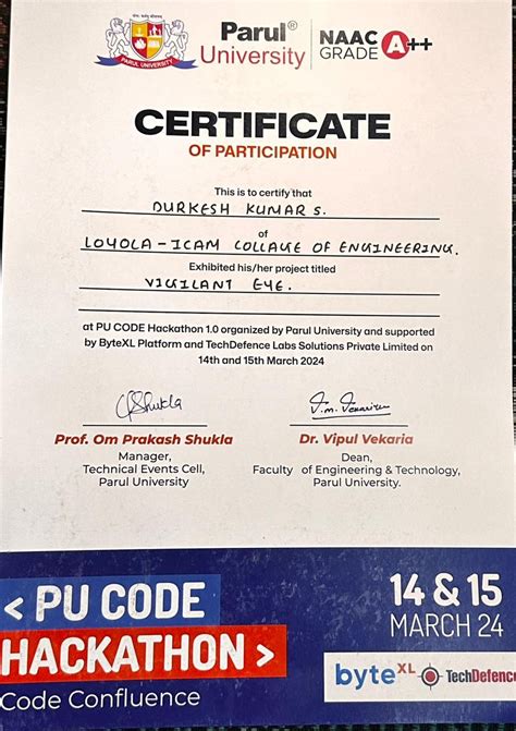 Durkesh Kumar S On Linkedin Hackathon Techinnovation Safetyfirst