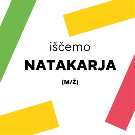 Razpis Za Delo Natakar Iv MŽ Mladinski Center Žalec