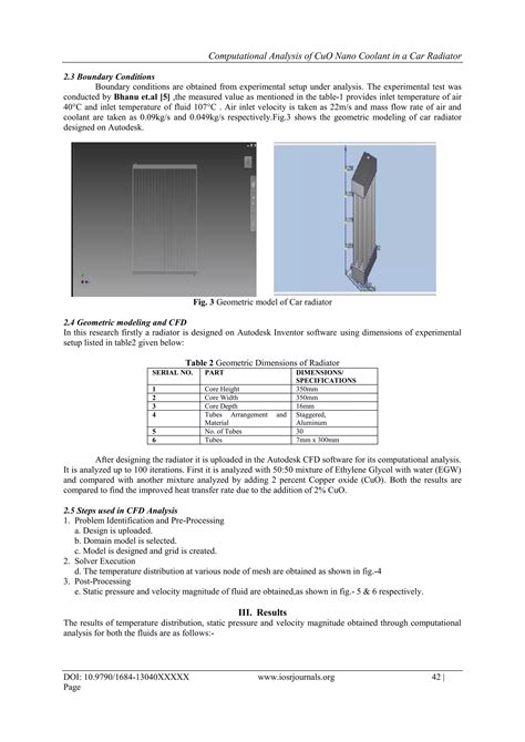 Computational Analysis Of Cuo Nano Coolant In A Car Radiator Pdf