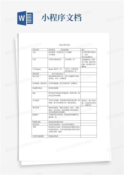 小程序文档word模板下载编号qeoemdnz熊猫办公 小程序文档word模板下载编号qeoemdnz熊猫办公