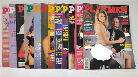 12 Numeri Rivista Playmen Annata Completa 1994 Calendario Tattilo