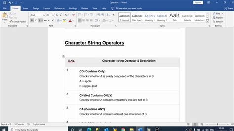 Character String Operators And Its Type In Sap Abap Youtube