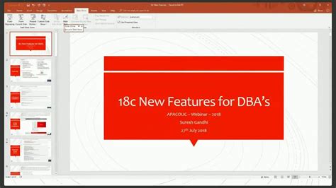 Oracle 18c New Features For Dbas By Suresh Gandhi Youtube
