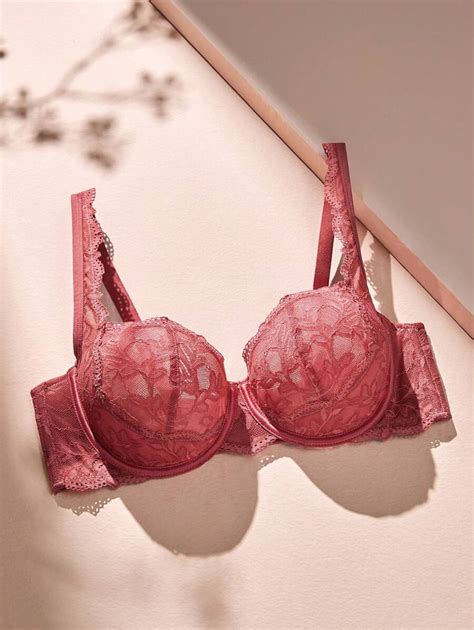 Luvlette Plus Plunge Unlined Lace Bra Shein Eur